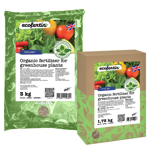 Organic fertilizer for greenhouse plants - Ecofertis