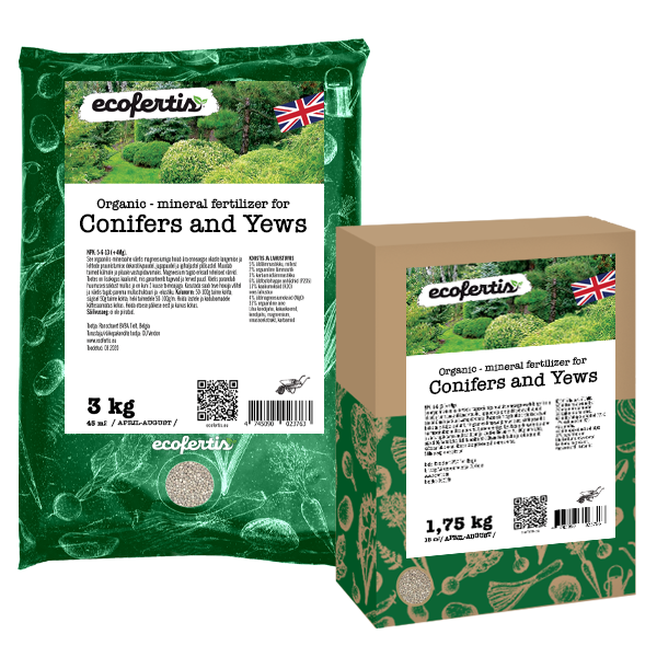 Organic - mineral fertilizer for Conifers and Yews - Ecofertis